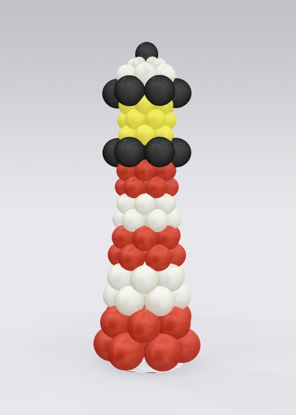 Outdoor Nautical Lighthouse Column balloons vancouver JC Balloon Studio