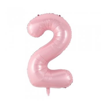 Pastel Pink Number 8 balloons vancouver JC Balloon Studio