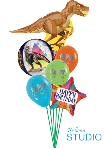 Raptor Birthday Balloon Bouquet balloons vancouver JC Balloon Studio