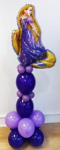 Rapunzel Birthday Bouquet 1 balloons vancouver JC Balloon Studio