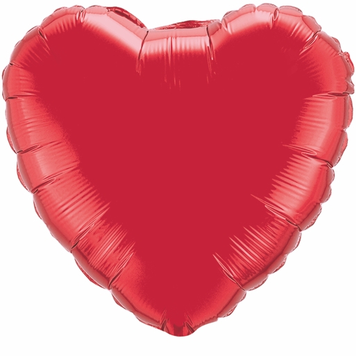 Red Heart Mylar Balloon balloons vancouver JC Balloon Studio