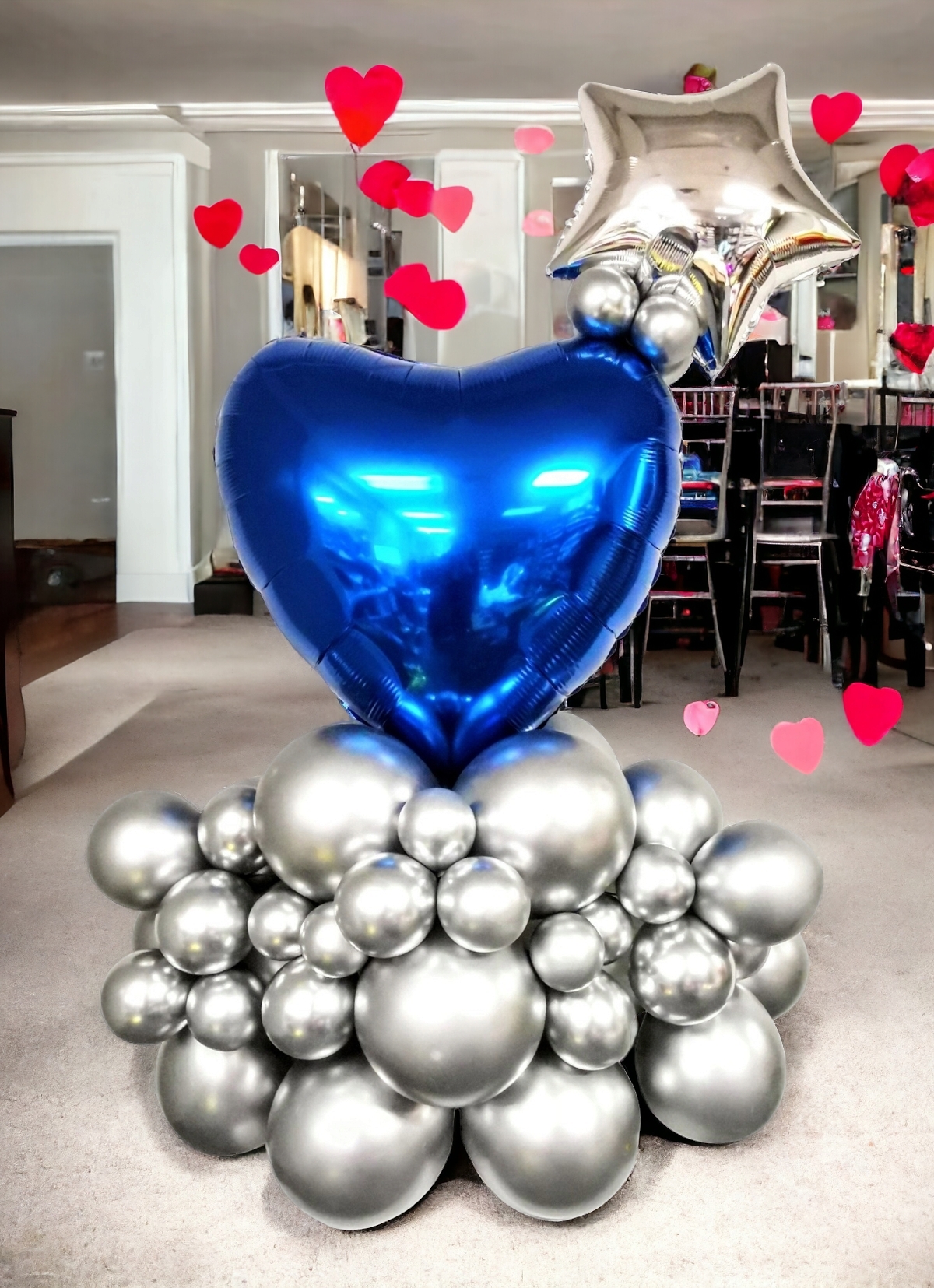 Wedding Themed Balloon Bouquets with Helium in Vancouver
