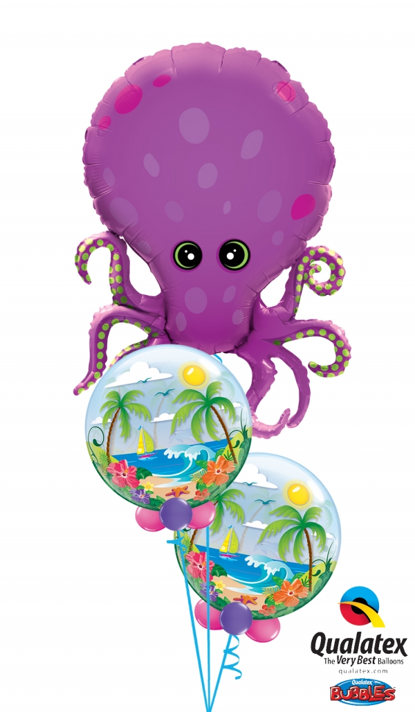 Sea Creatures Octopus Bouquet 18 balloons vancouver JC Balloon Studio
