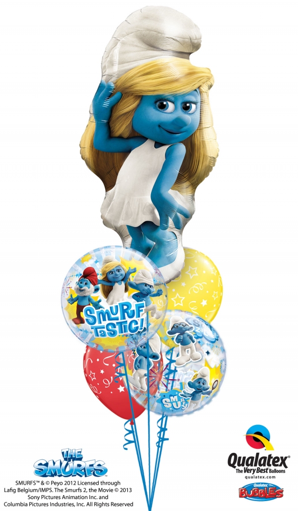 Smurfs Bouquet 1 balloons vancouver JC Balloon Studio