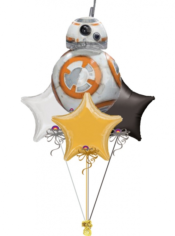 Star Wars BB8 Bouquet 7 balloons vancouver JC Balloon Studio