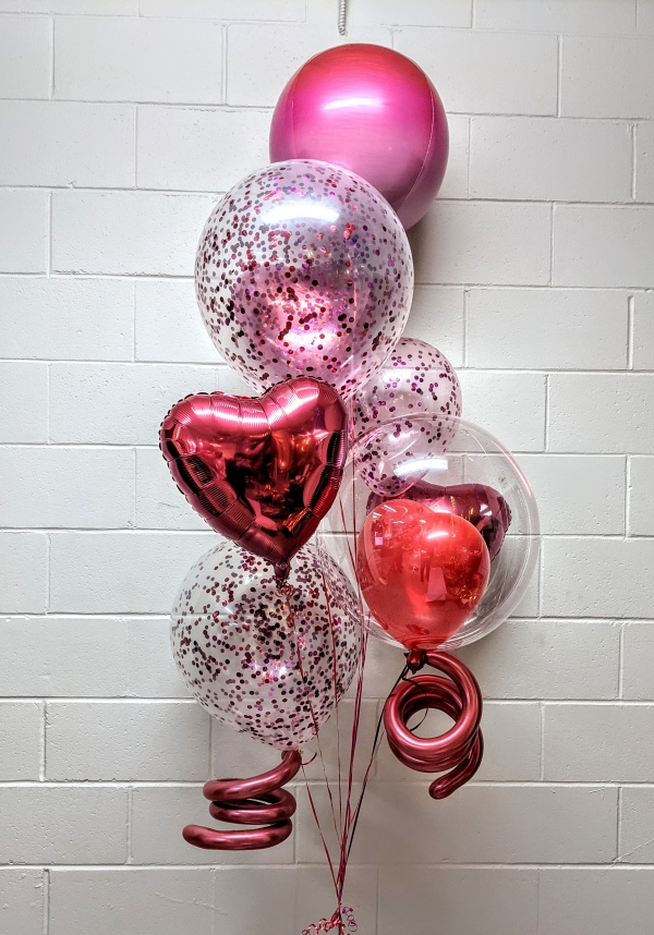 Love rose gold script Airfill Balloon banner balloons vancouver JC ...