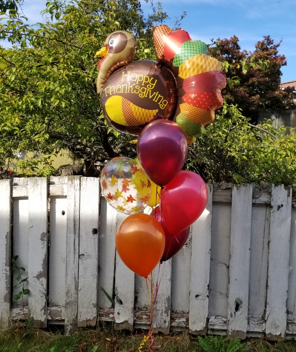Thanksgiving Turkey Bouquet balloons vancouver JC Balloon Studio