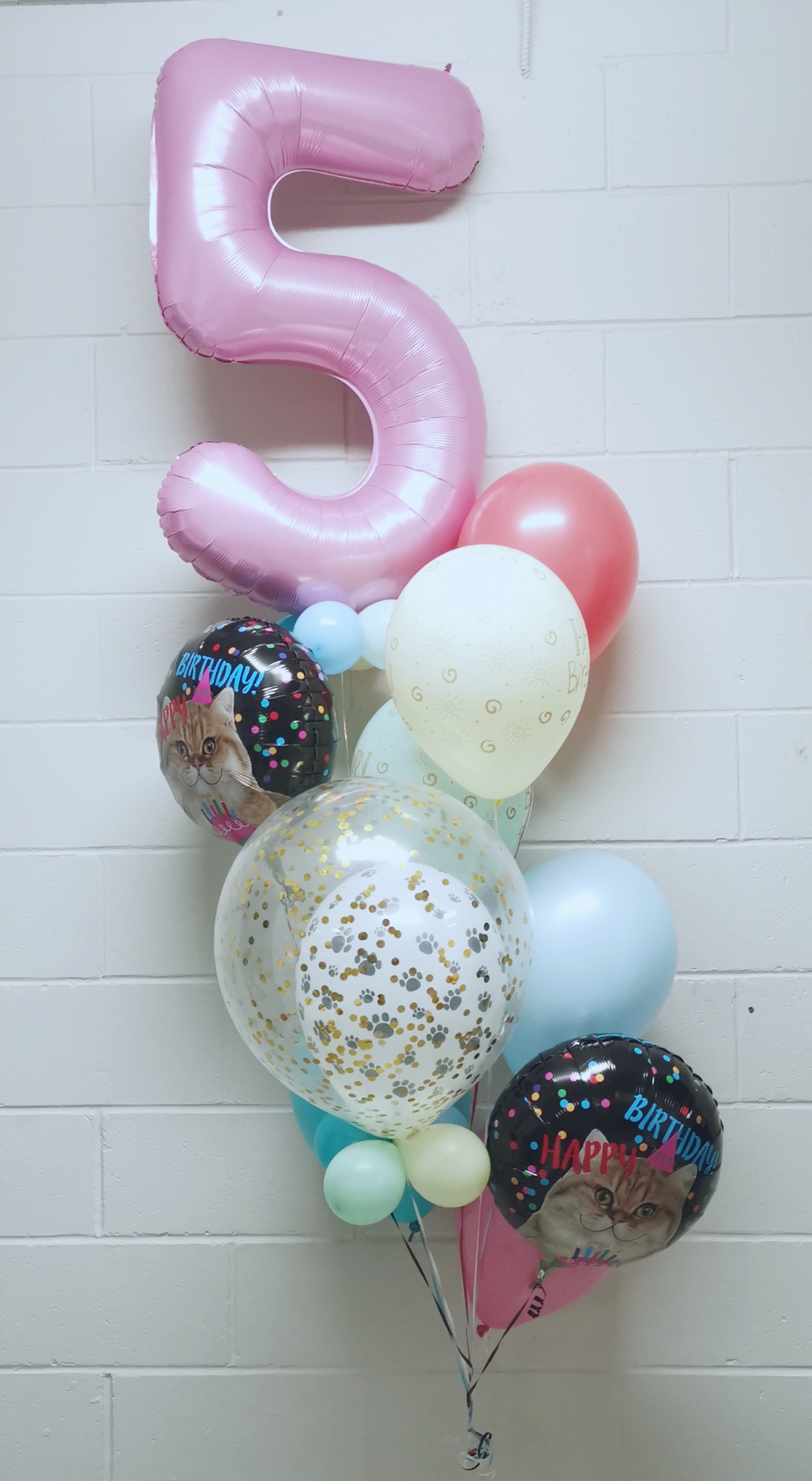 The Cats Got Your Birthday Balloons Pick An Age Bouquet balloons ...