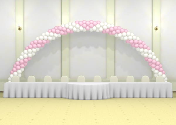 Wedding Arch 21 balloons vancouver JC Balloon Studio