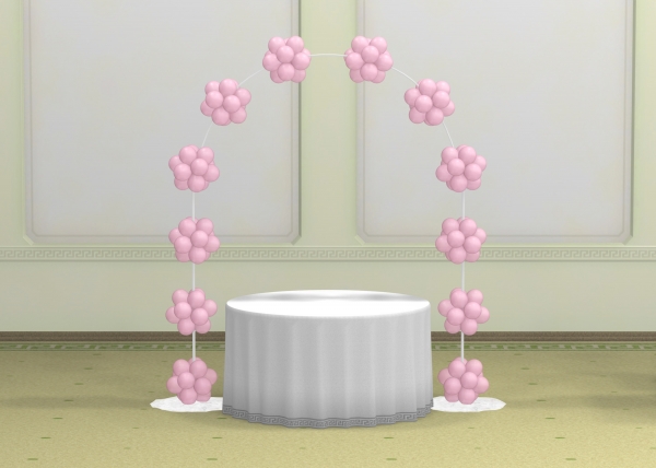 Wedding Cake Table Arch Clusters 66 balloons vancouver JC Balloon Studio