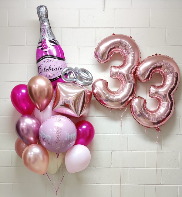 Aged To Perfection Balloon Bunch Pink Edition balloons vancouver JC ...